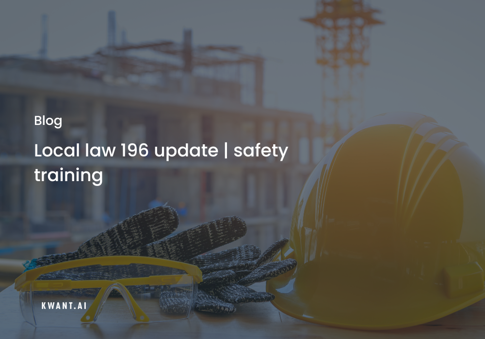 Local law 196 update | safety training